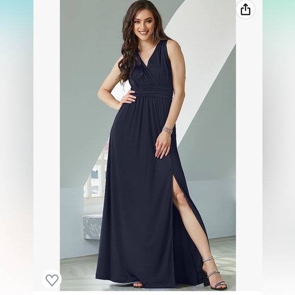 Dresses | Dark Blue Maxi Dress | Poshmark